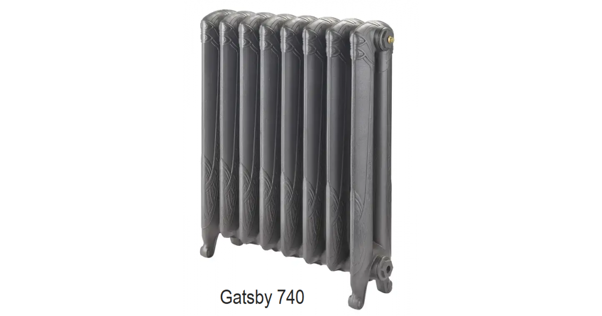 Gatsby Cast Iron Radiator 740mm High, 16 Sections