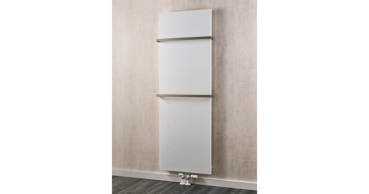 The Dale designer towel radiator 1590 x 586 from Budget Radiators