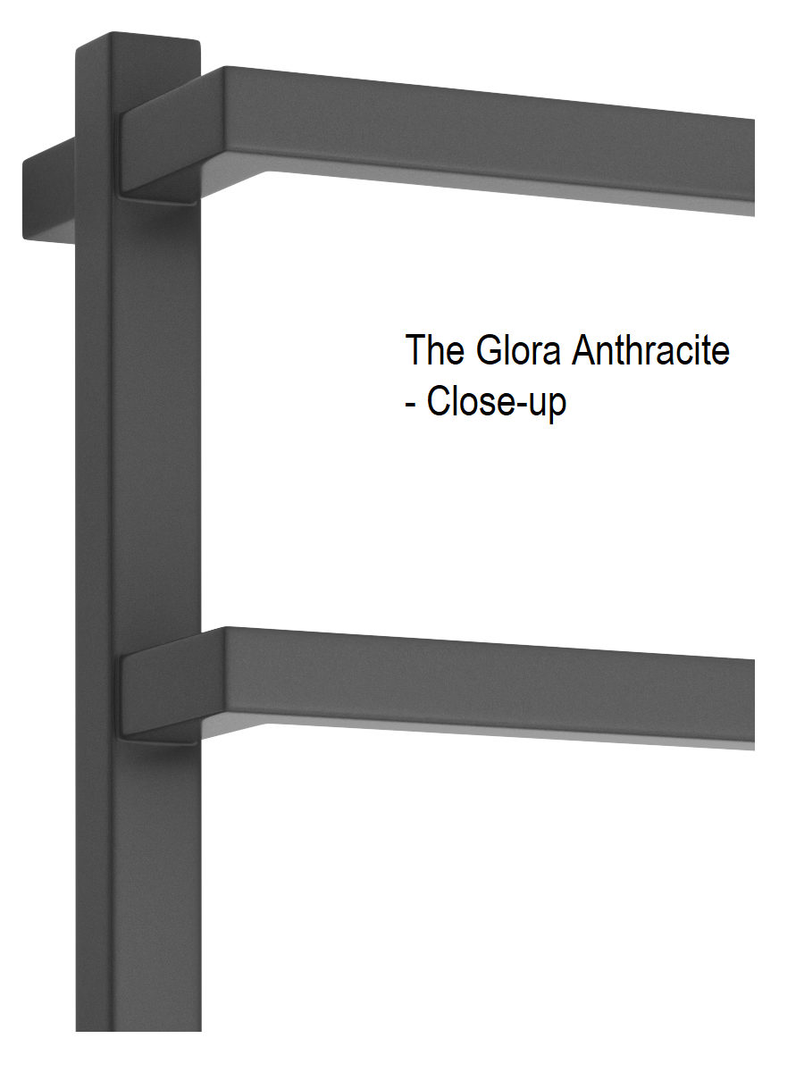 Reina Glora Anthracite, 555 x 500mm from Budget Radiators