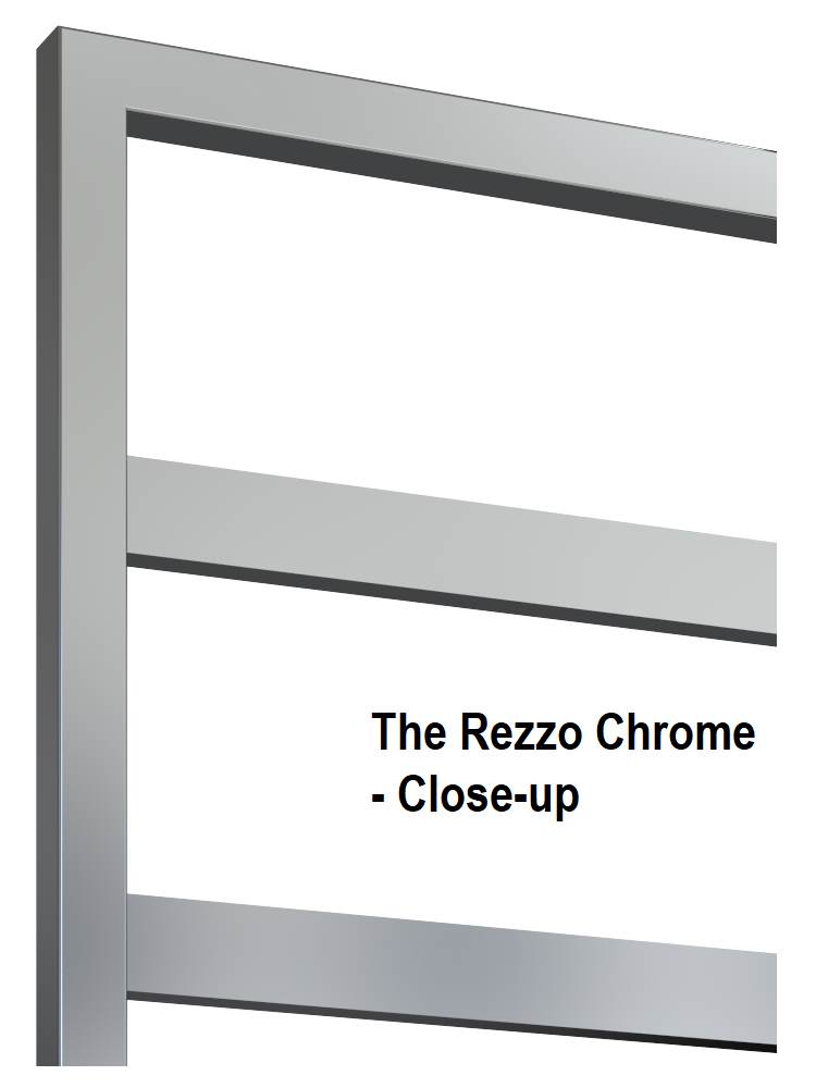 Reina Rezzo Chrome 1460 x 450mm from Budget Radiators